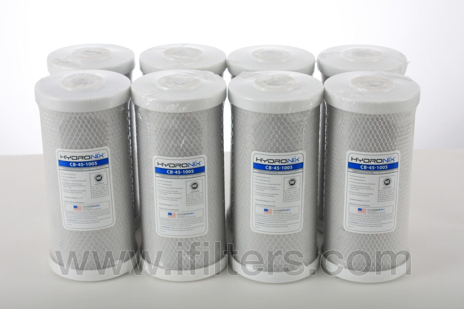 Hydronix CB-45-1005 Whole House Carbon Block Water Filter CTO 4.5" x 10 ...