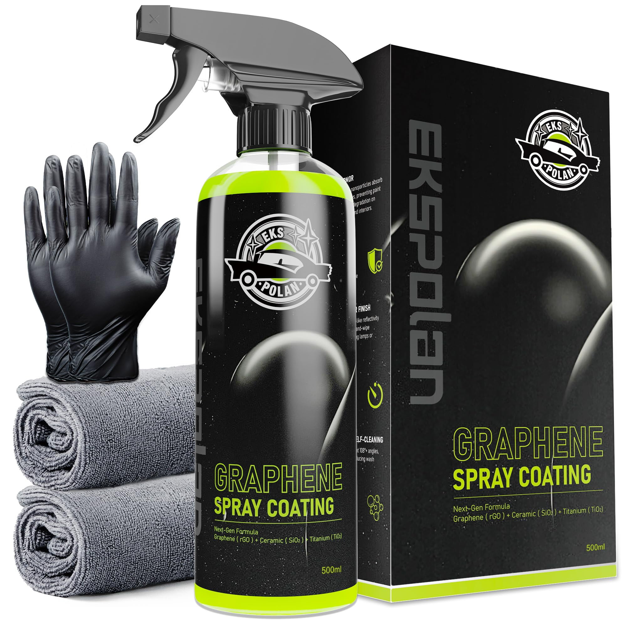Hydrophobic Graphene Ceramic Spray Coating (16.9 Oz.) - UV Ceramic Wax ...