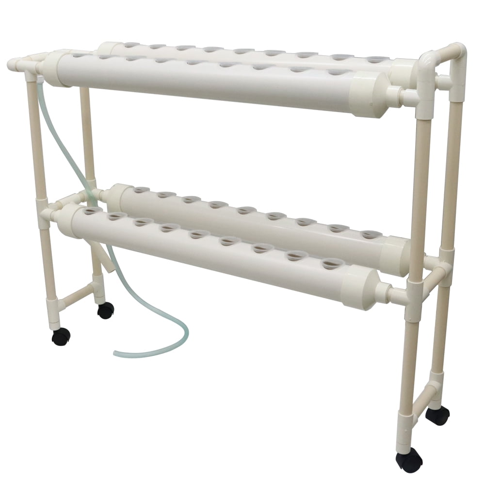 Hydroponic 36 Pipeline Vegetable Fruit Planter with Two Floors Two Rows ...