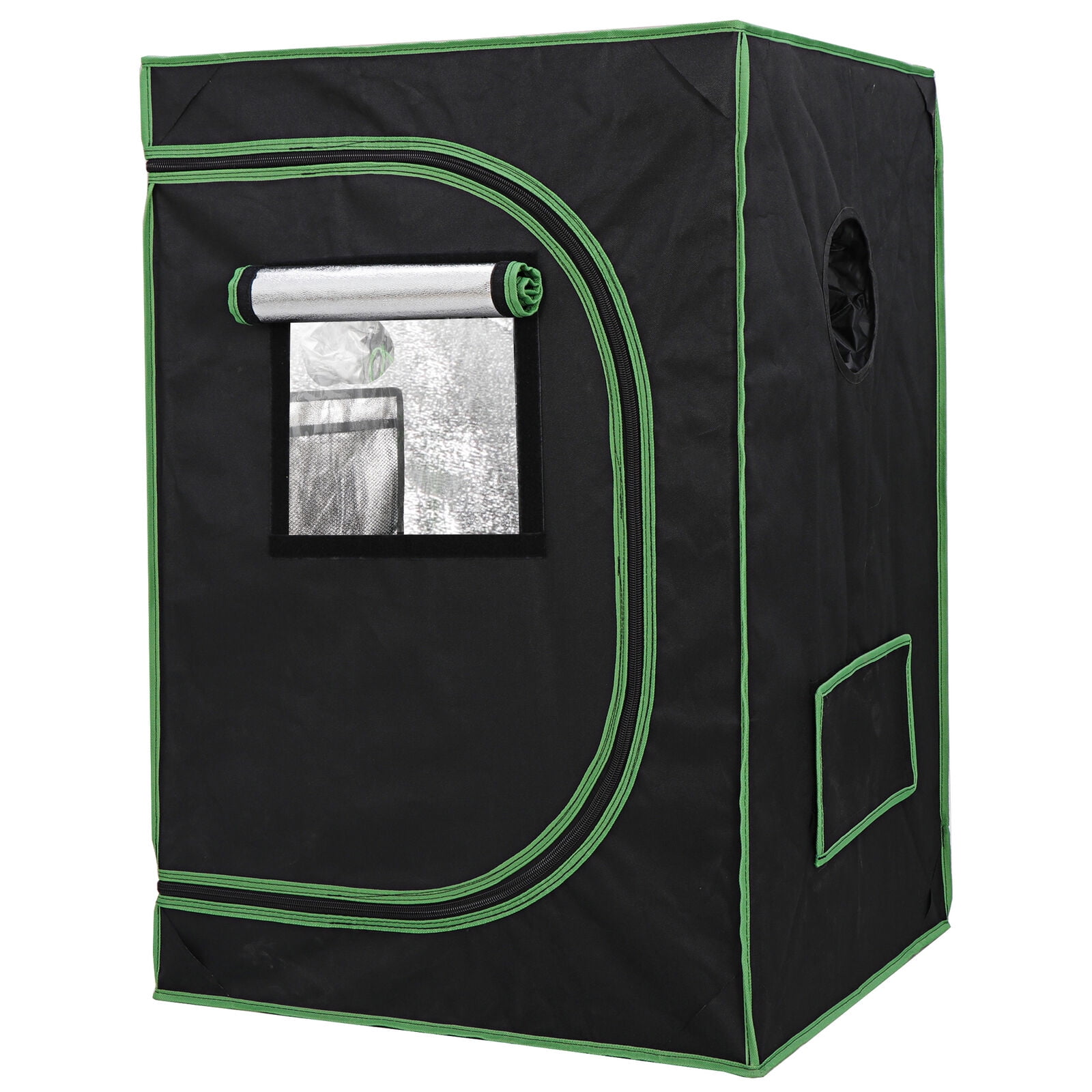 Hydroponic Grow Tent with Observation Window and Floor Tray for Plant ...