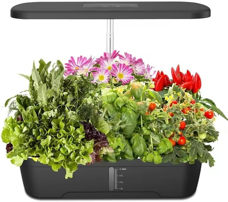 Hydroponic Growing Kit, 12 Pods Smart Indoor Garden with LED Grow ...