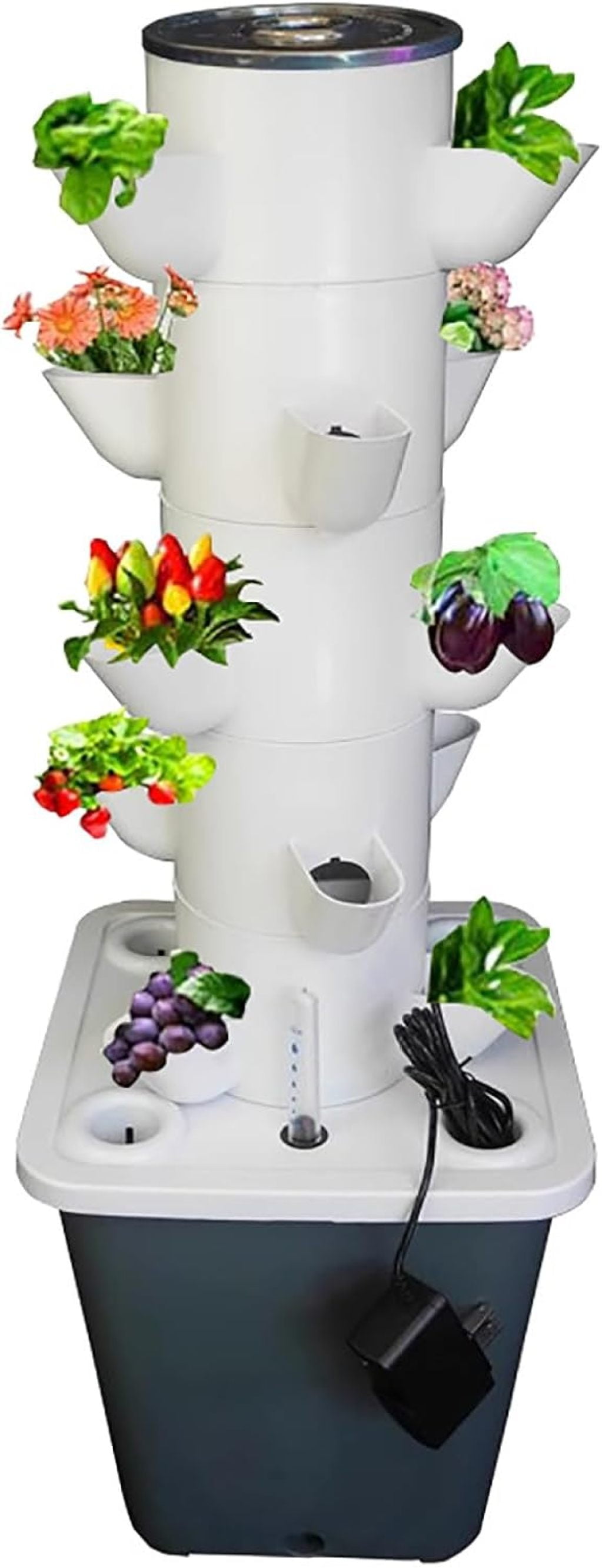 Hydroponic Growing System Kit,30-plants Indoor Vertical Tower Garden ...