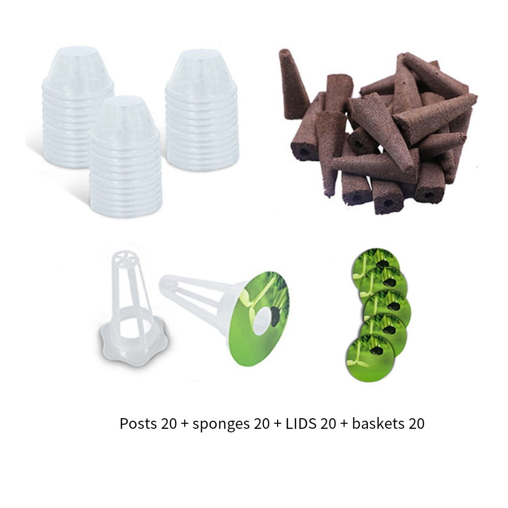 Hydroponic Growing System Pod Kit with Sponge Inserts for Indoor ...