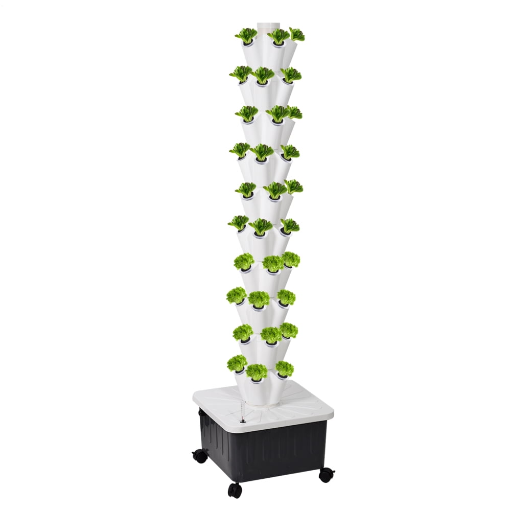 Hydroponic Growing System Tower | Vertical Vegetable Planting Towers ...