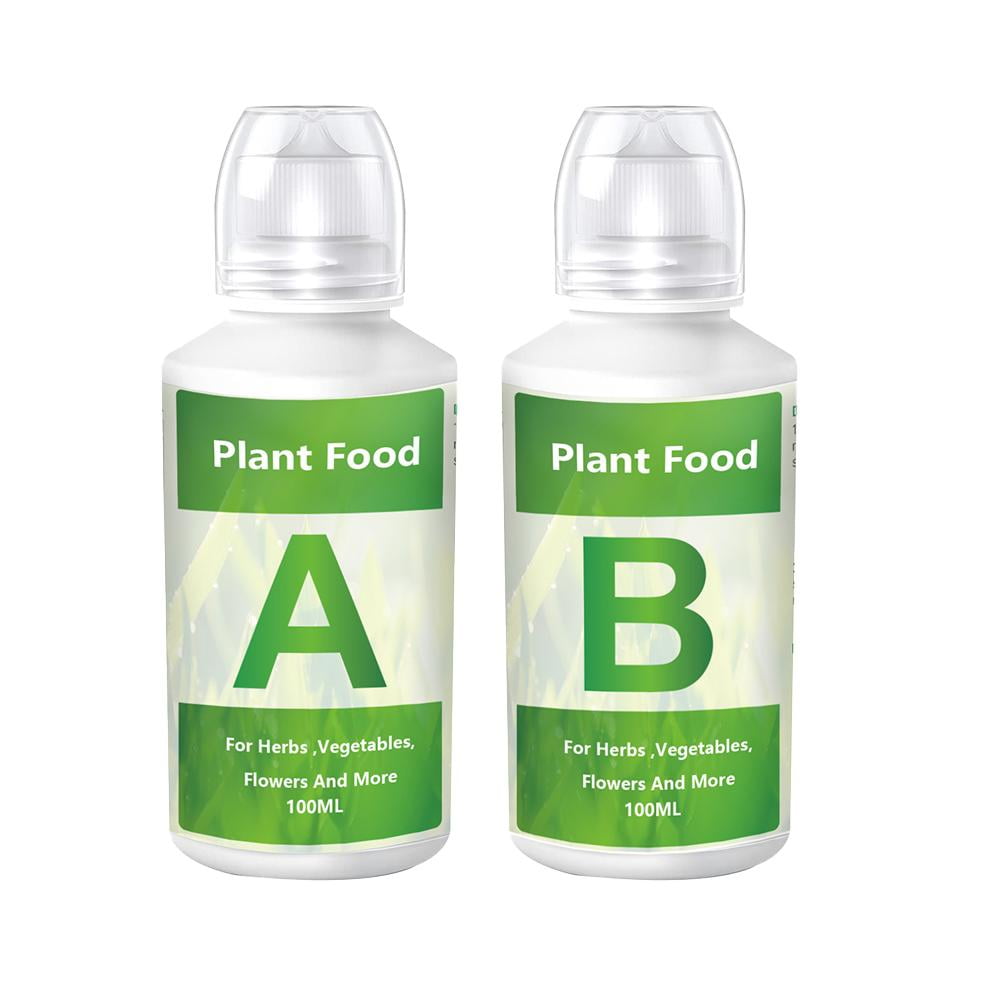 Hydroponic Nutrient Solution, Plant Food A & B Hydroponics Supplies ...