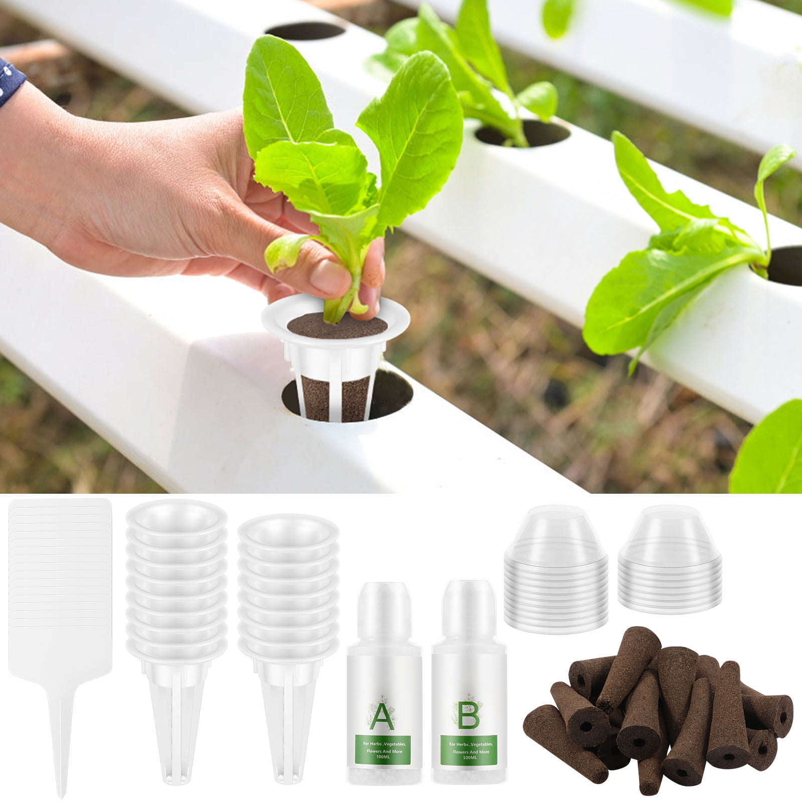 Hydroponic Pods Kit Plastic Seed Pod Kit Good Water Retention ...