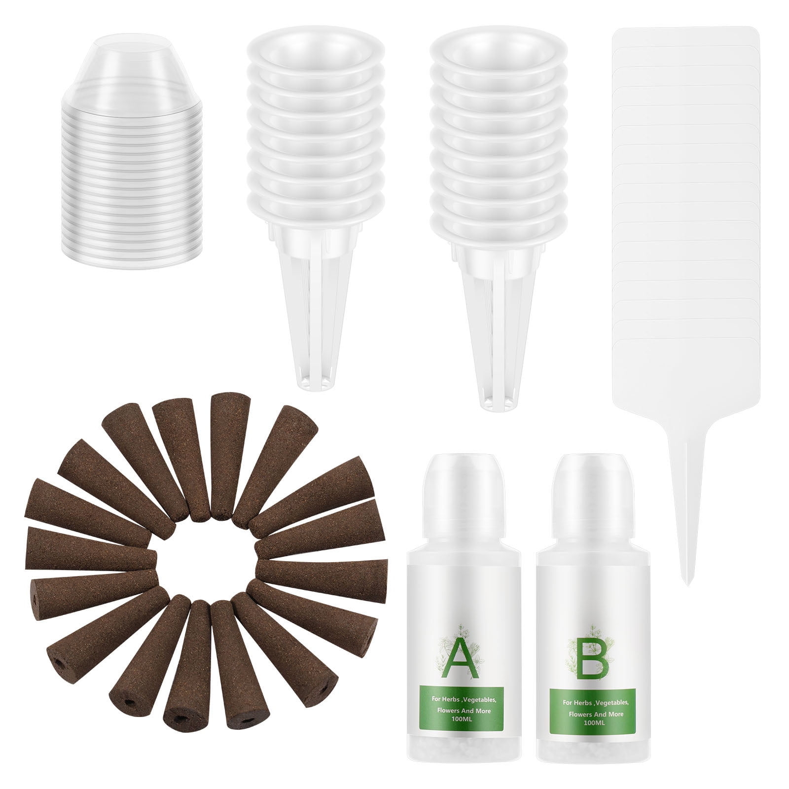 Hydroponic Pods Kit Plastic Seed Pod Kit Good Water Retention ...