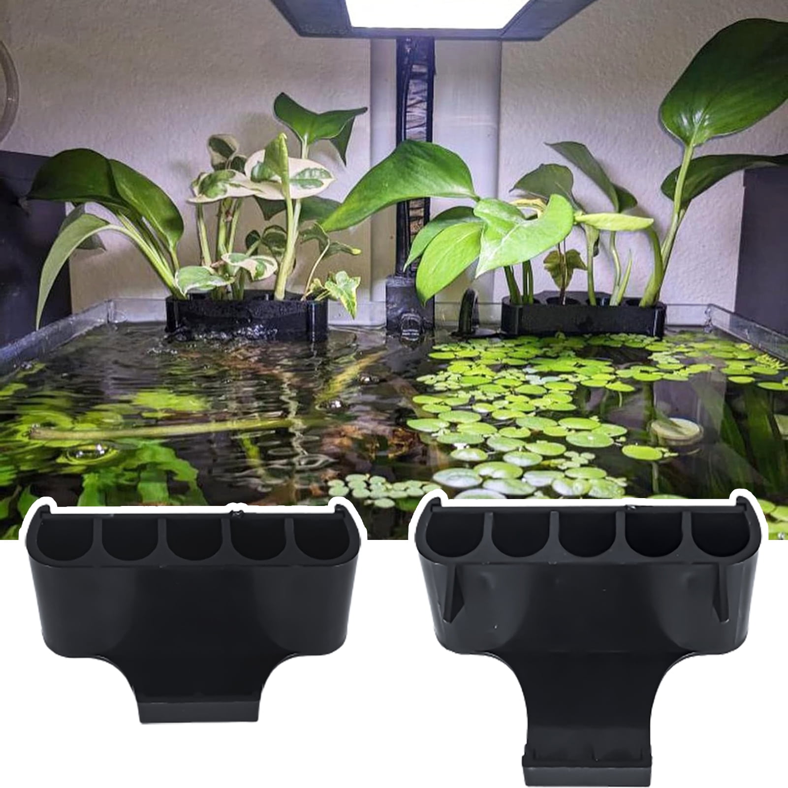 Hydroponic Storage Rack 5 Holes Fish Tank Plant Supports Rack for ...