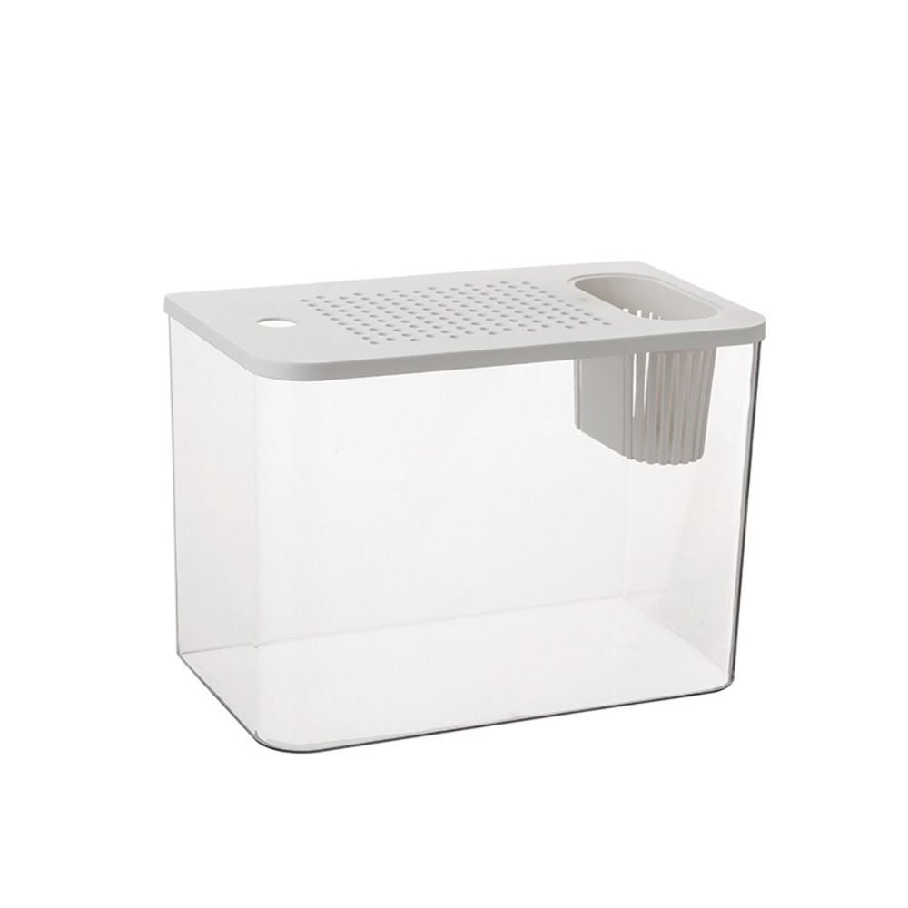 Hydroponic Tank Transparent Drop Resistant PET+ABS Fish Tank Aquarium ...
