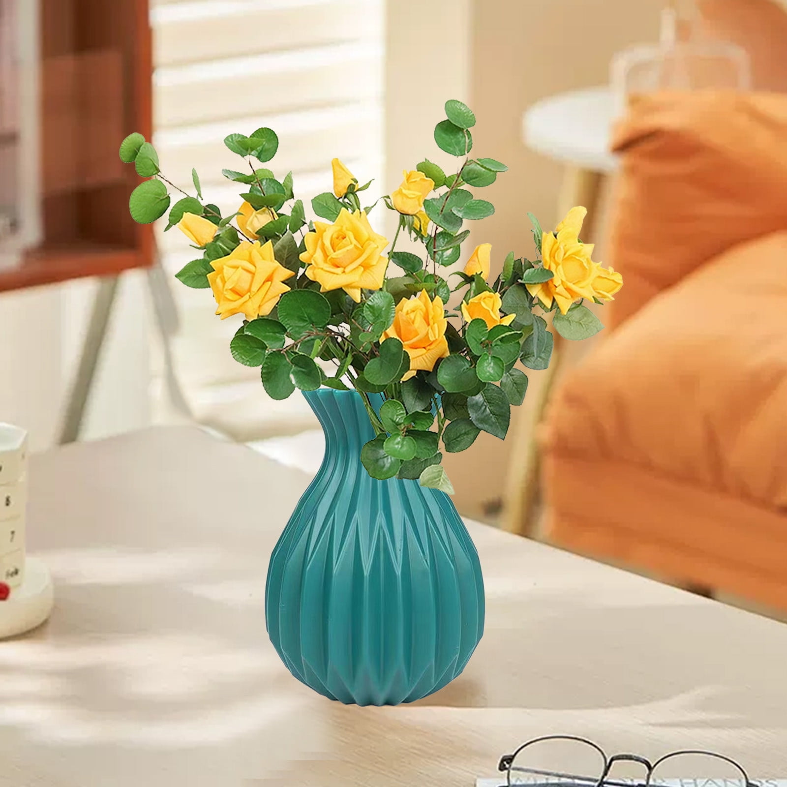 Hydroponic Vase Imitation Ceramic Plastic Vase | Decorative Flower ...