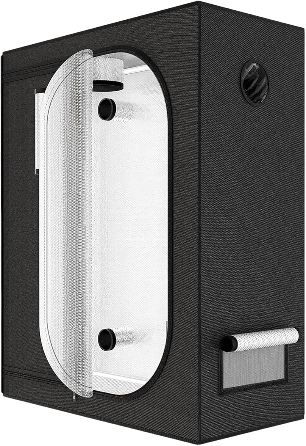 Hydroponic water-resistant grow tent with floor tray and tool bag for ...