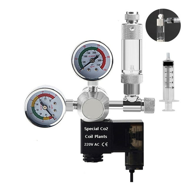 Hydroponics CO2 Regulator Emitter System With Solenoid Valve Flowmeter ...