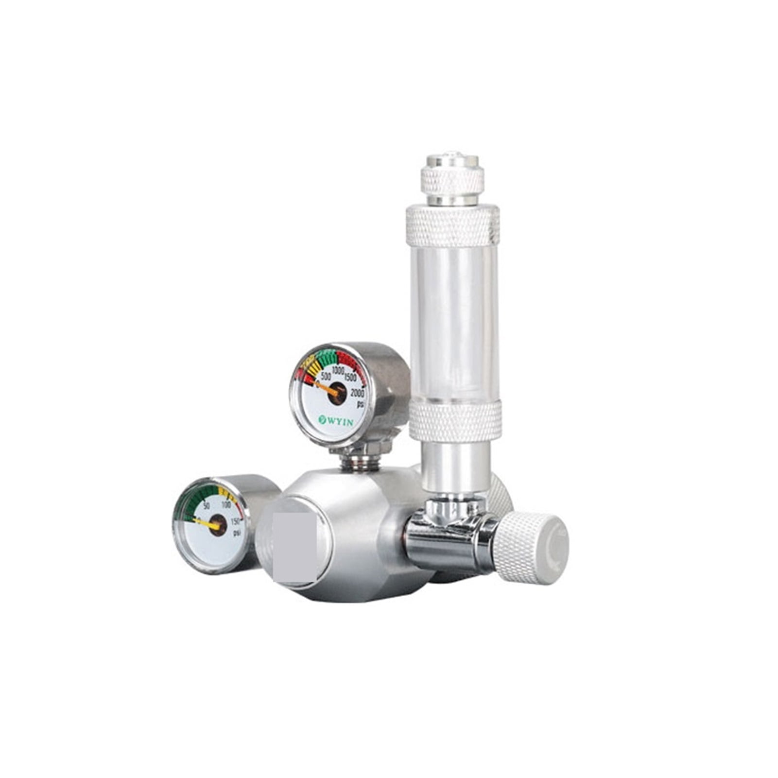 Hydroponics CO2 Regulator With Check Valve Bubble Counter Solenoid ...
