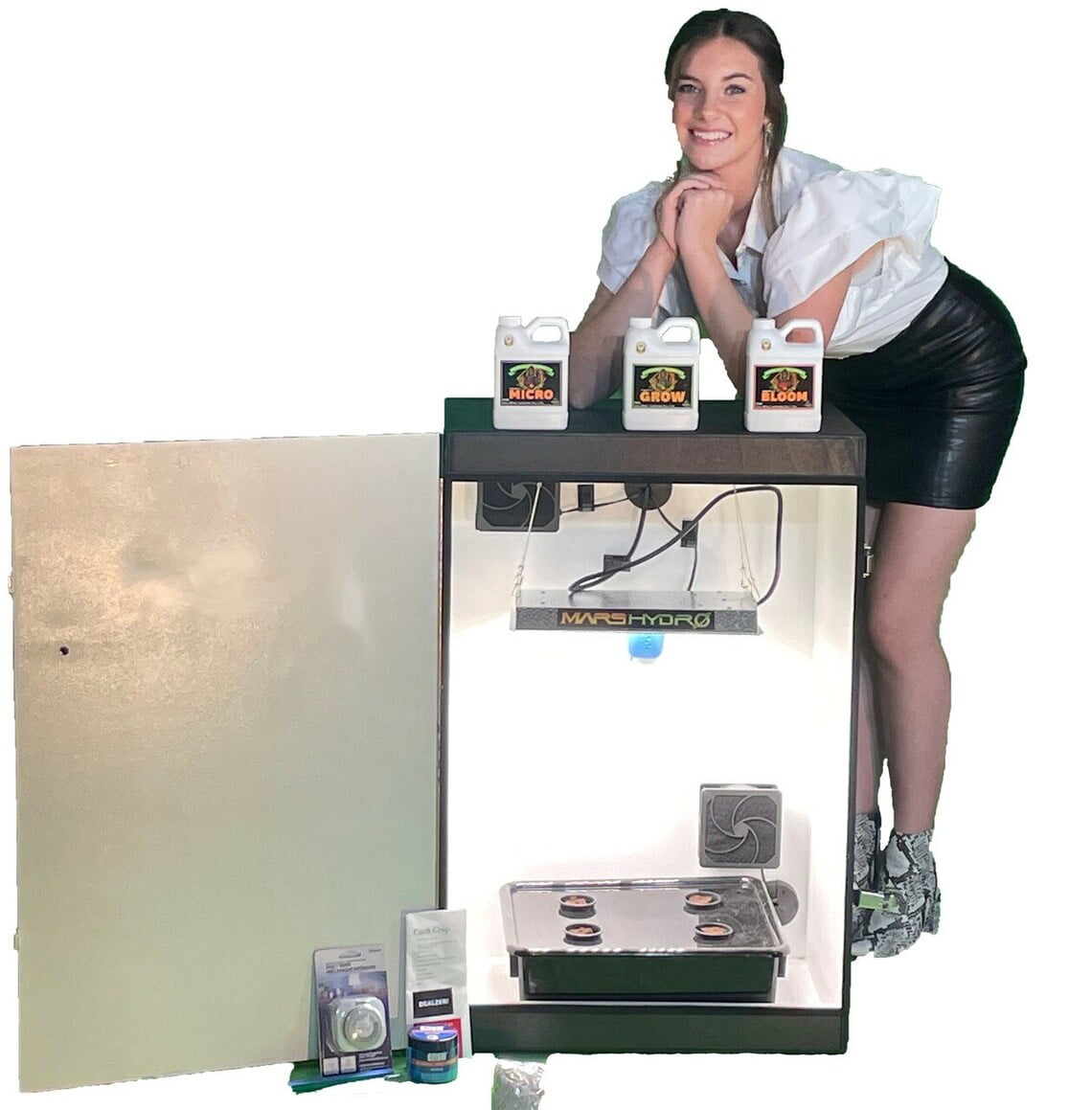 Hydroponics Grow Box - Grandma's Secret Garden - 4 Plant Hydroponic ...