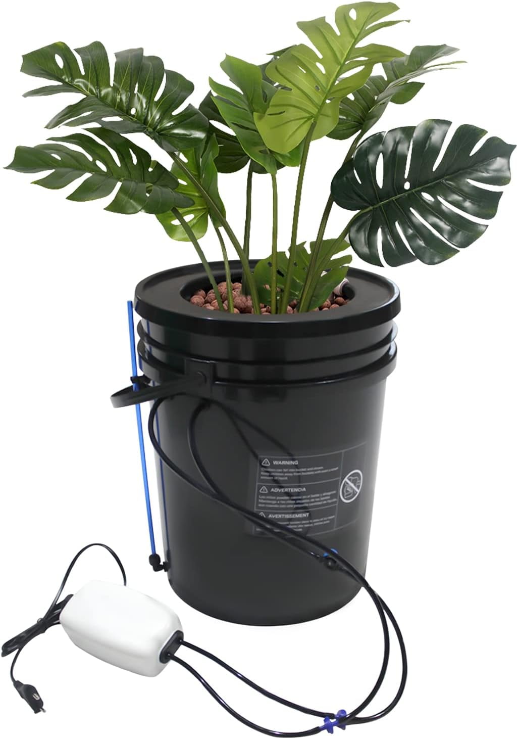 Hydroponics Grow System, 5 Gallon Bucket Kit, Hydroponic Machine, Drip Irrigation for Vegetables ...