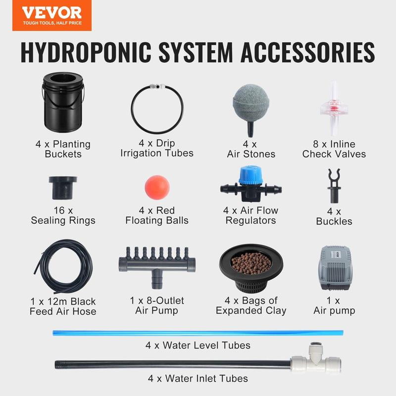 Hydroponics Grow System, Hydroponic Growing System with Top Drip Kit ...