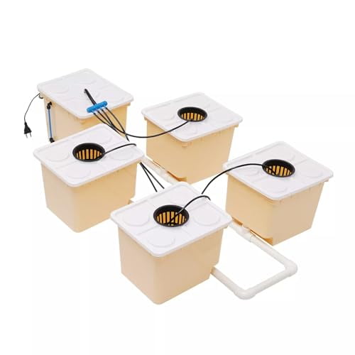 Hydroponics Grow System with Top Drip Kit, 2.91-Gallon Deep Water ...