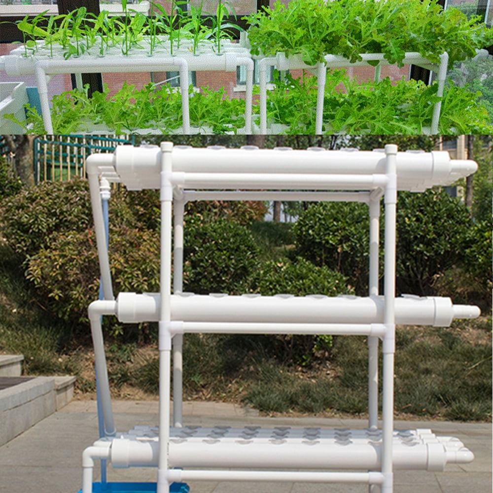 Hydroponics Growing Kit, 108 Plant Sites, PVC-U Pipe, No Soil, Easy to ...