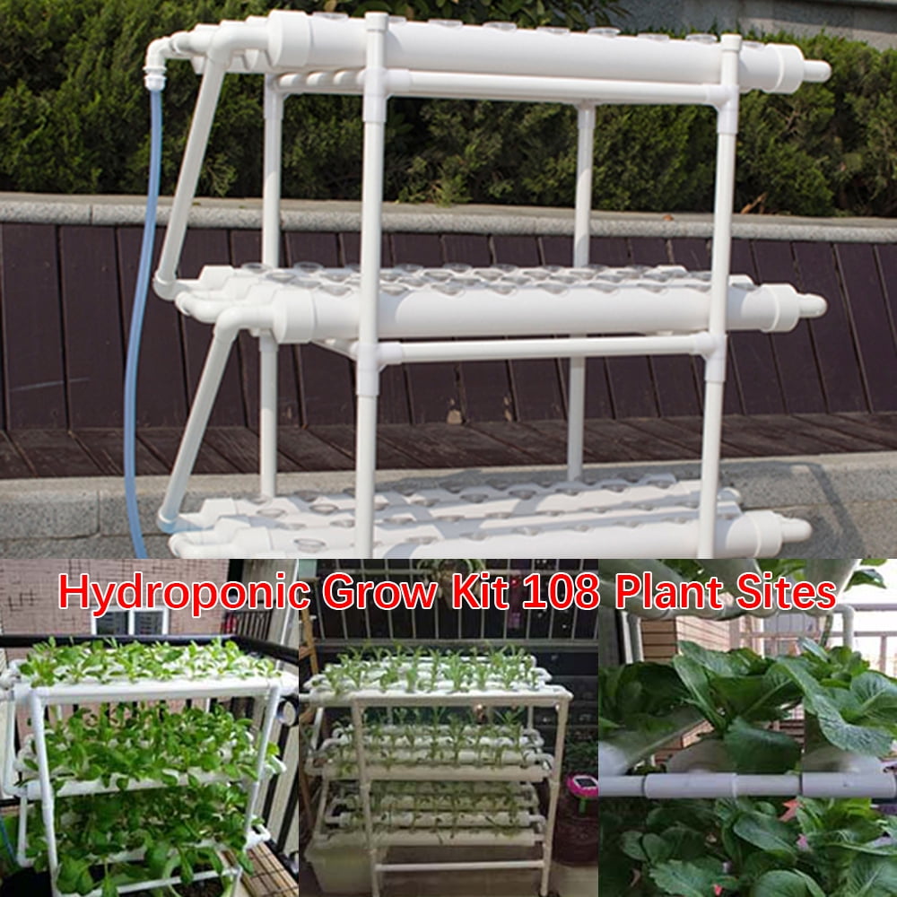 Hydroponics Growing System, 108 Plant Capacity, PVC-U Pipe, No Soil ...