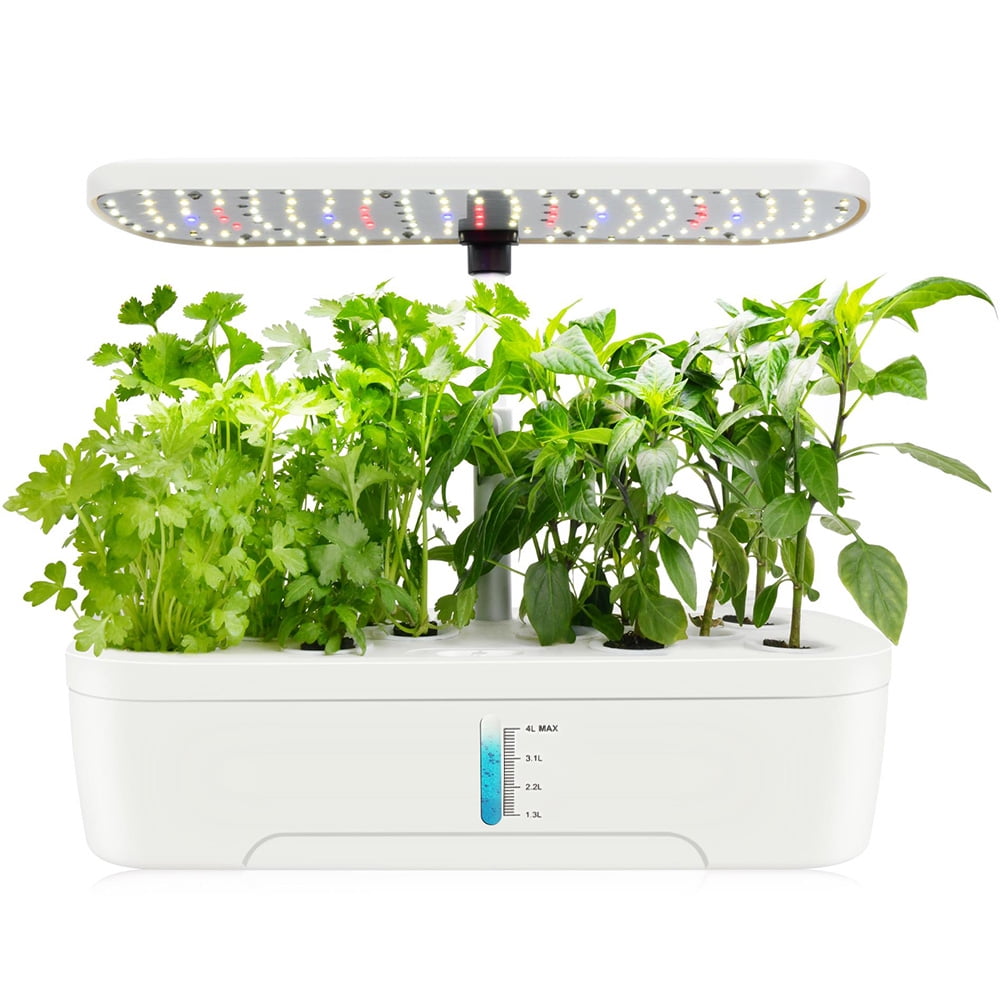 Hydroponics Growing System 12 Pods Indoor Garden System with LED Full ...