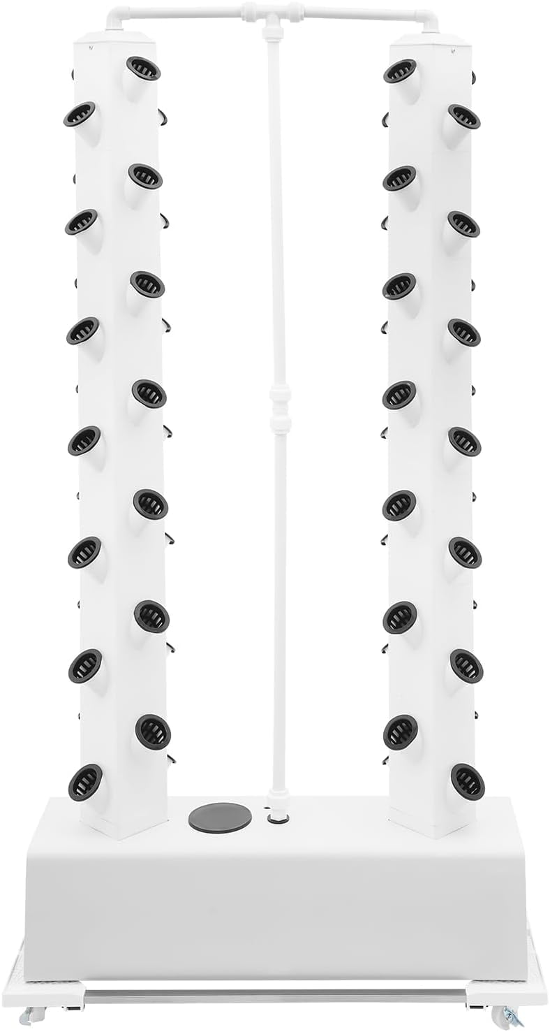 Hydroponics Growing System, 56-Plants Indoor Hydroponic Tower with Pump ...