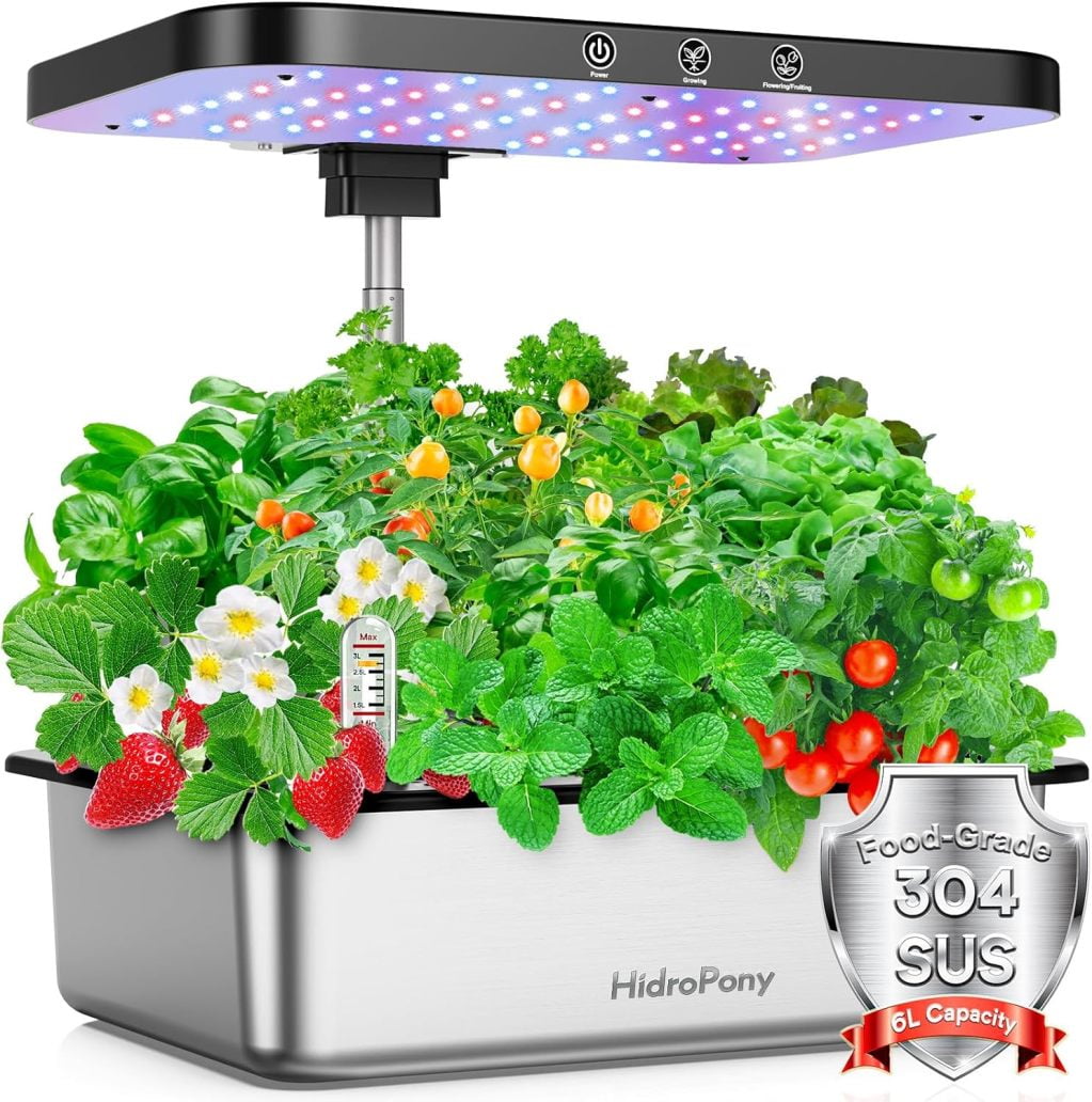 Hydroponics Growing System Herb Garden - QATZ 15 Pods Indoor Gardening ...