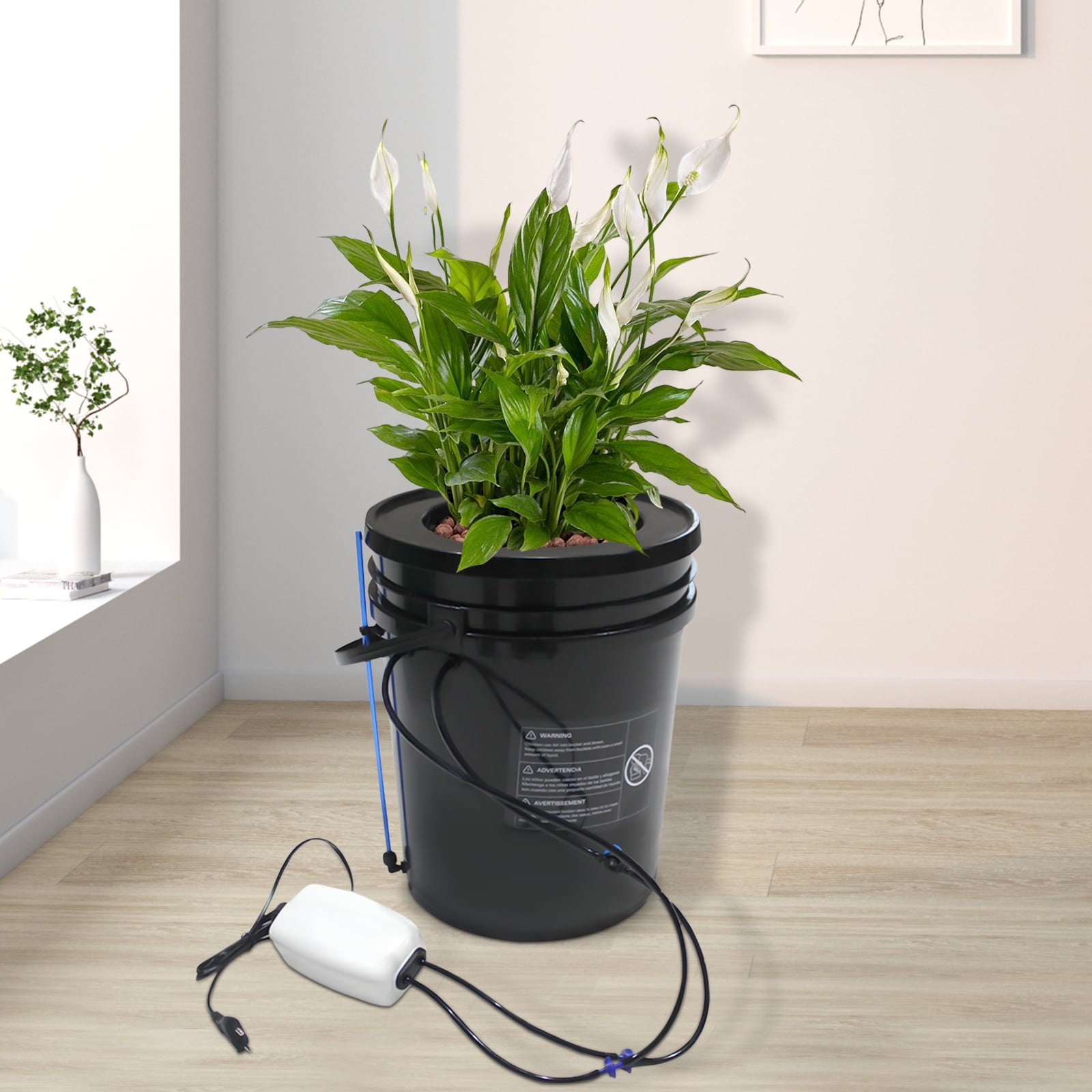 Hydroponics Growing System, Indoor/Outdoor 20L Water Tank, Double ...