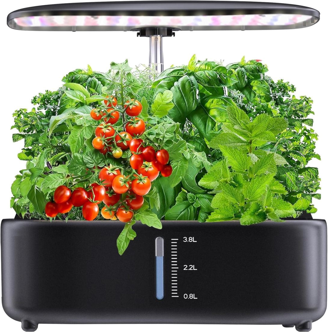 Hydroponics Growing System Kit - 12 Pods Indoor Herb Garden with LED ...