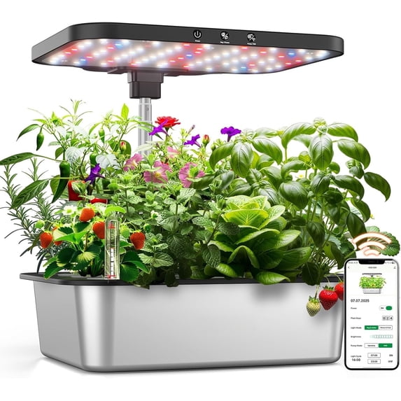 Hydroponics Growing System Kit,15 Pods Indoor Garden with 36W Grow ...