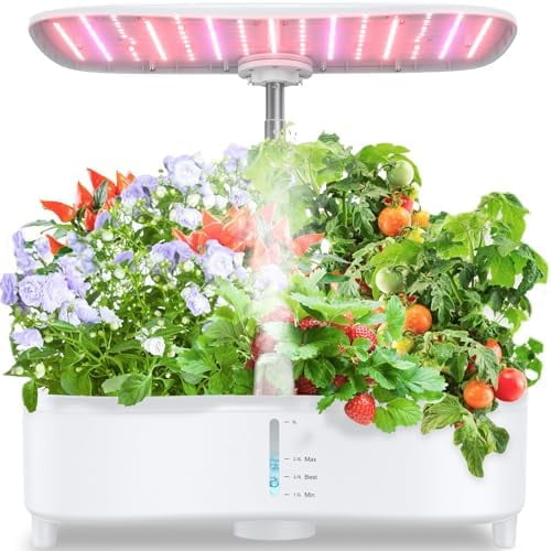 Hydroponics Growing System Kit 15 Pods Misting Herb Garden Indoor ...