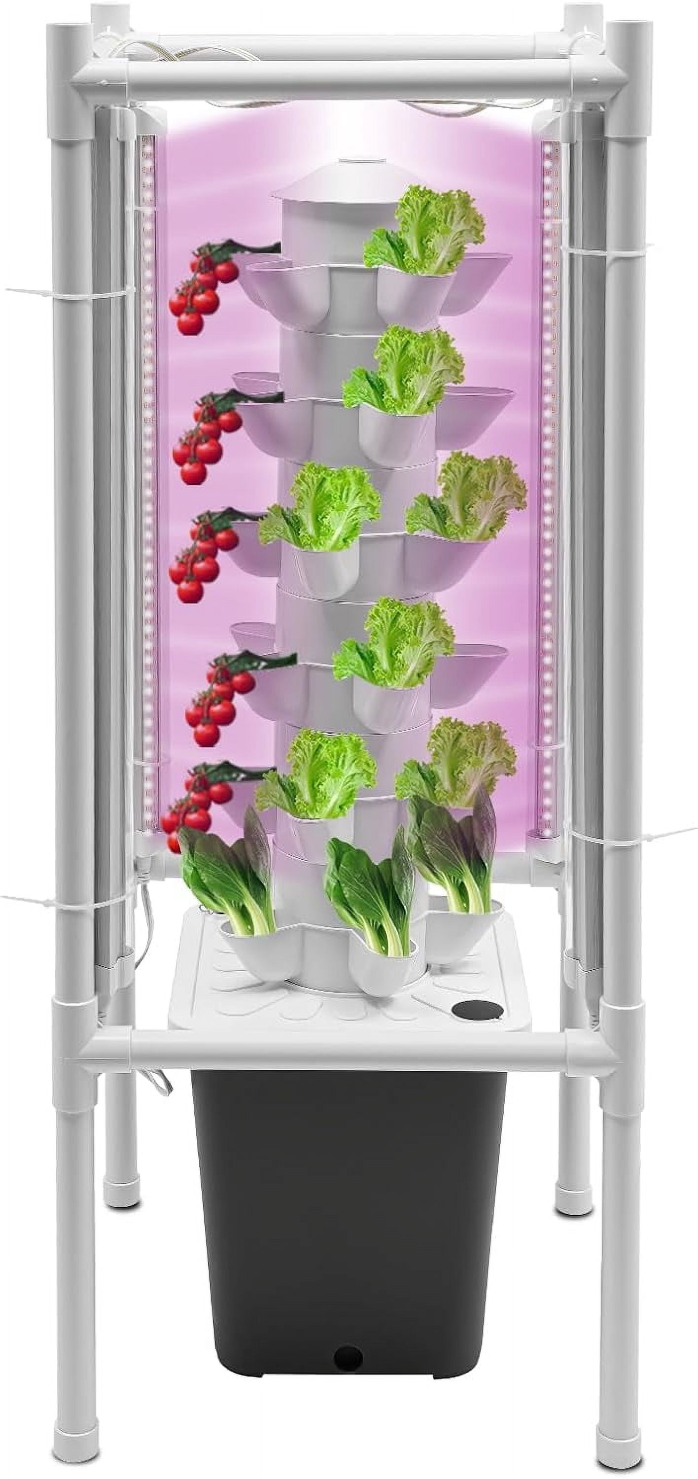 Hydroponics Growing System Kit, 6 Layers 30 Holes Indoor Gardening ...
