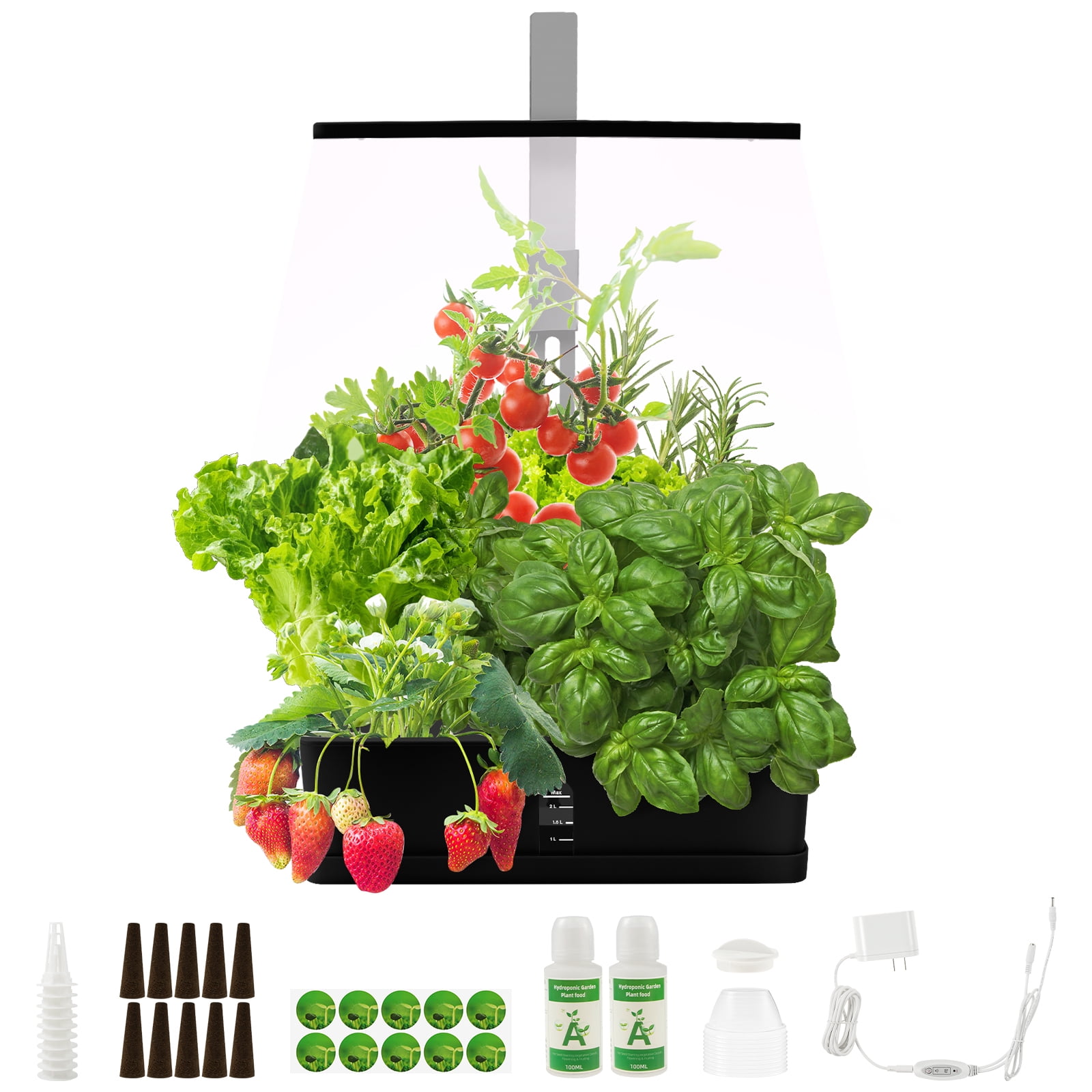 Hydroponics Growing System Kit Indoo10Pods, 3 Grow Modes, 24H Timer ...