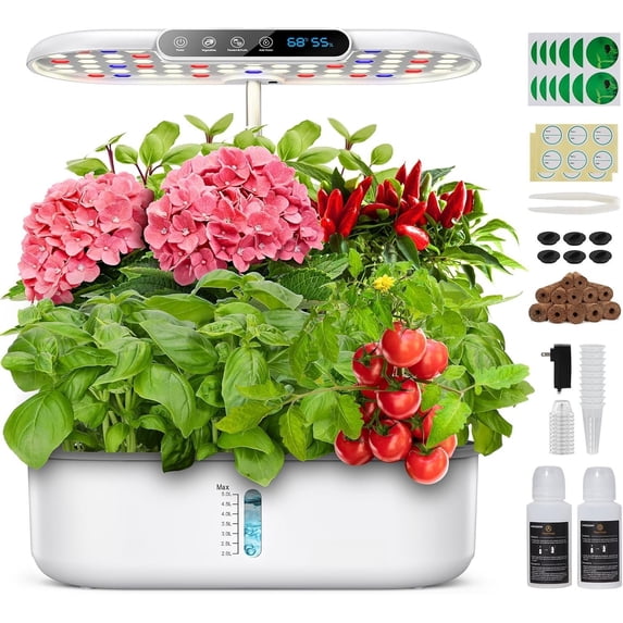Hydroponics Growing System kit: Indoor Garden - 12 Pods Germination Kit ...