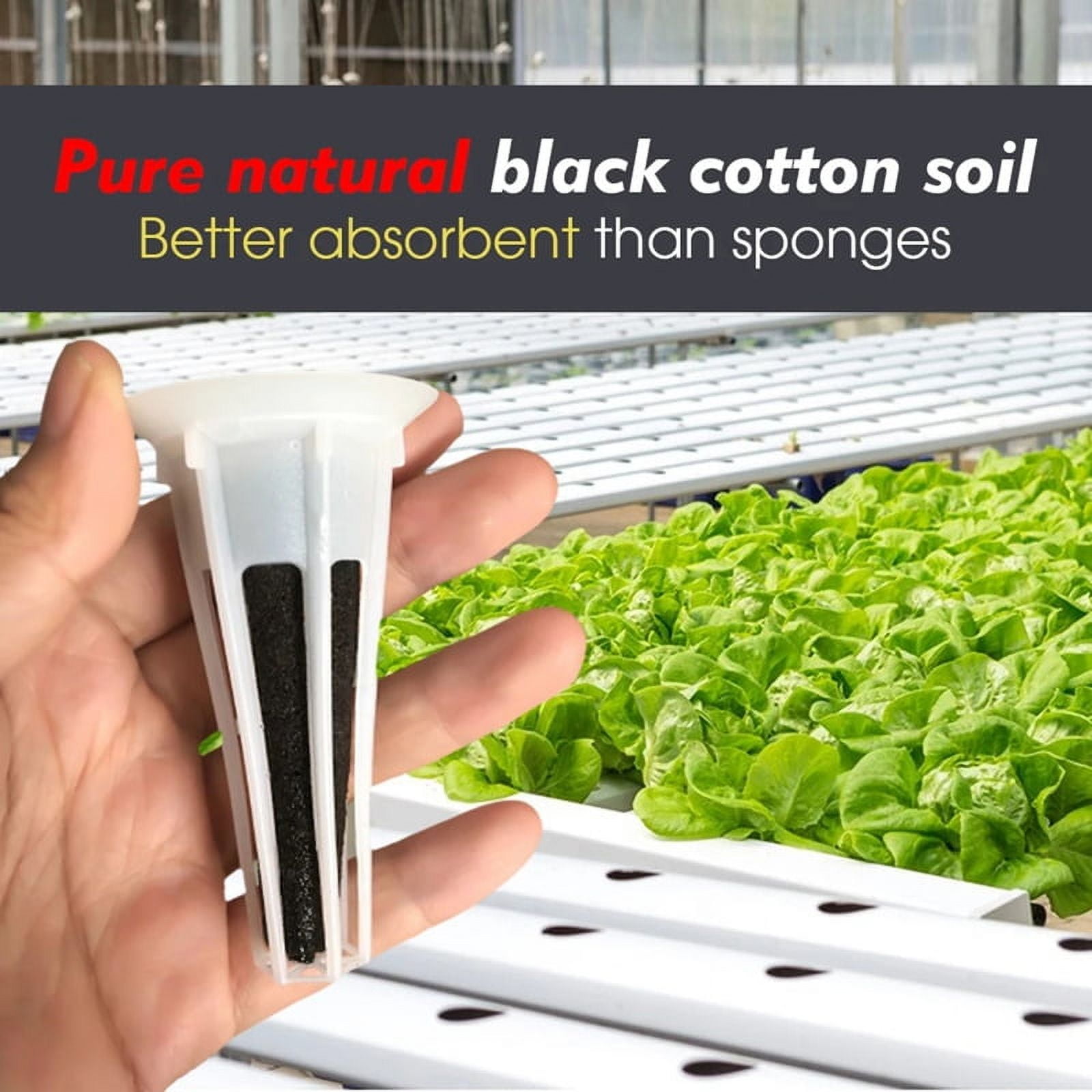 Hydroponics Planter Substrate Kit Garden Soilless Nursery System Seed ...