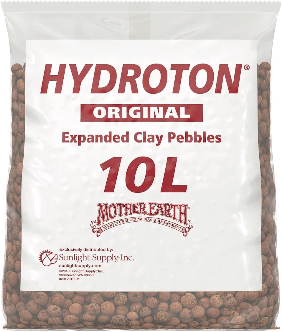 Hydroton Original Clay Pebbles - 10 Liter | Lightweight Expanded Clay ...