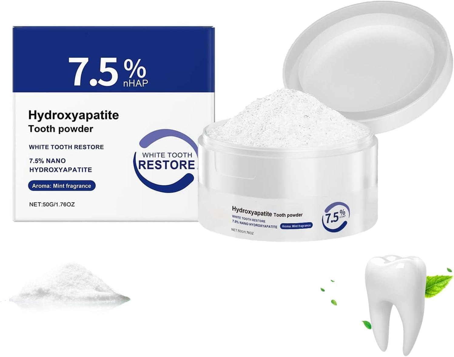 Hydroxyapatite Tooth Powder, Cavity Prevention & Remineralization ...