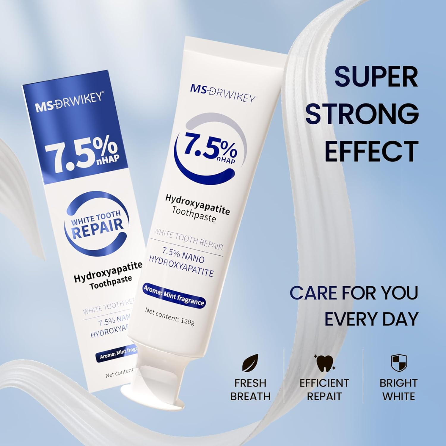 Hydroxyapatite Toothpaste (2-Pack) – Strengthens Enamel, Repairs Tooth ...