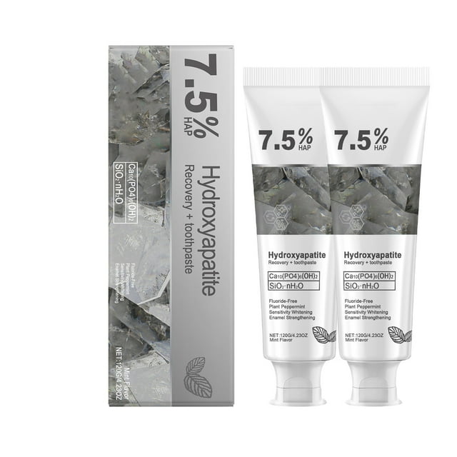Hydroxyapatite Toothpaste 7.5% HAP Formula for Enamel Repair, Fluoride ...