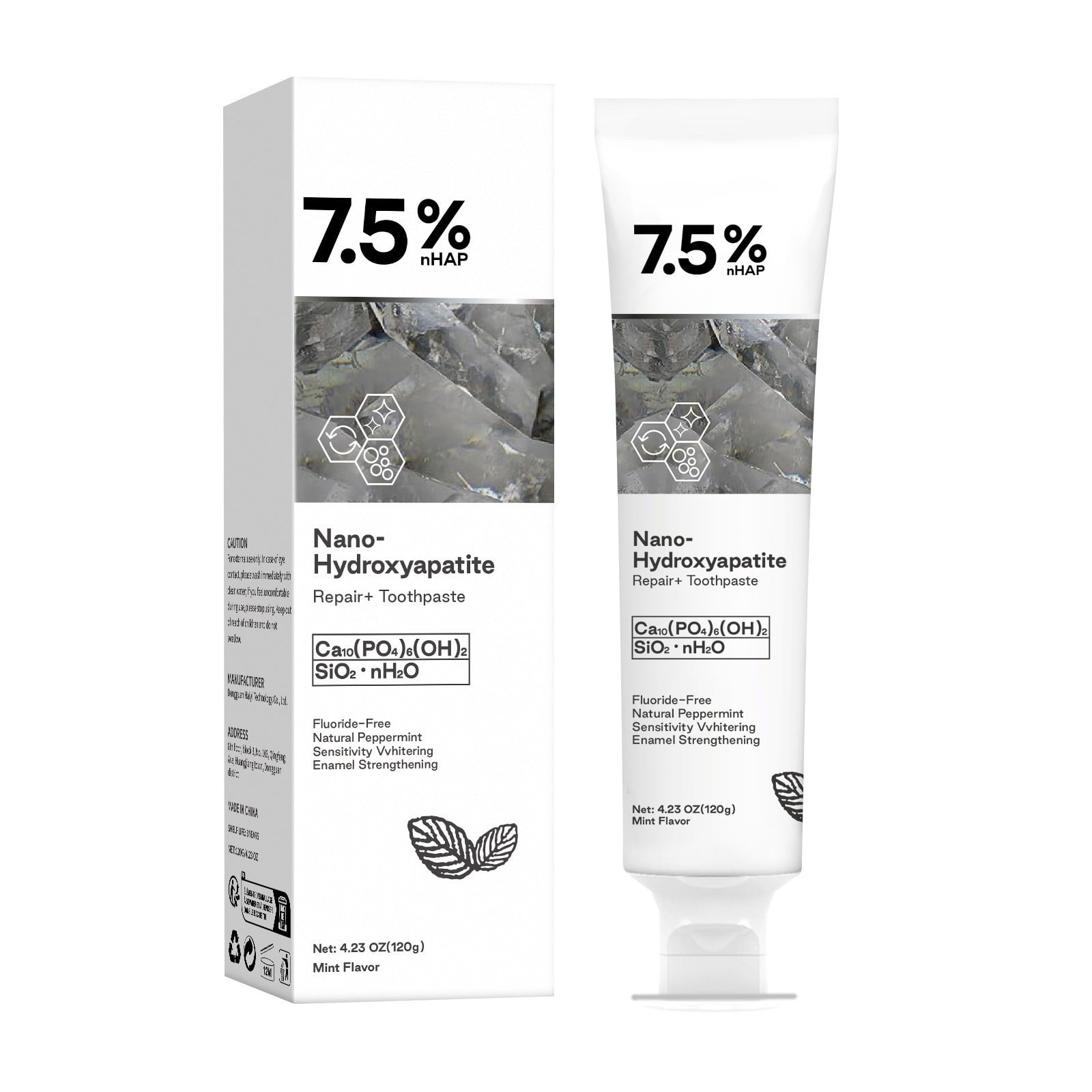 Hydroxyapatite Toothpaste Advanced 7.5% Nano-Hydroxyapatite Toothpaste ...