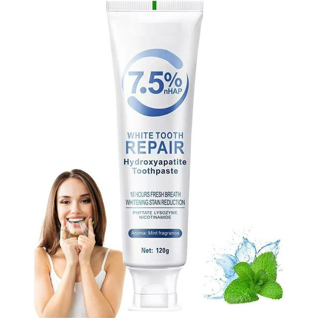 Hydroxyapatite Toothpaste for Advanced Enamel Protection and Tooth ...