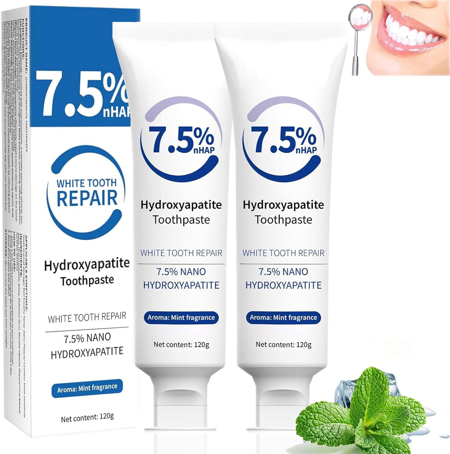Hydroxyapatite Toothpaste for Advanced Enamel Protection and Tooth ...