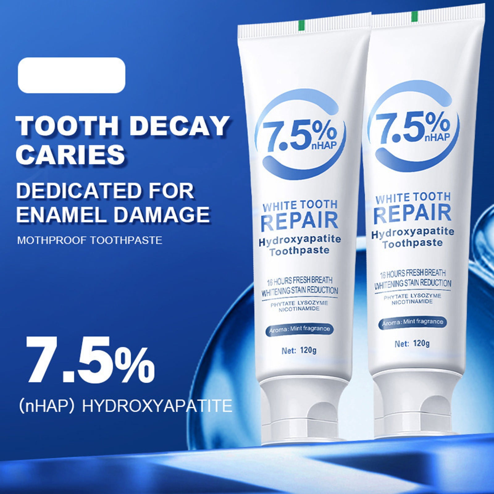 Hydroxyapatite Toothpaste for Advanced Enamel Protection and Tooth ...