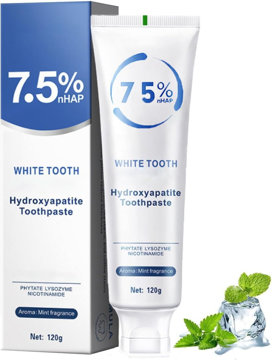 Hydroxyapatite Toothpaste for Advanced OIF8 Enamel Protection, Gentle ...