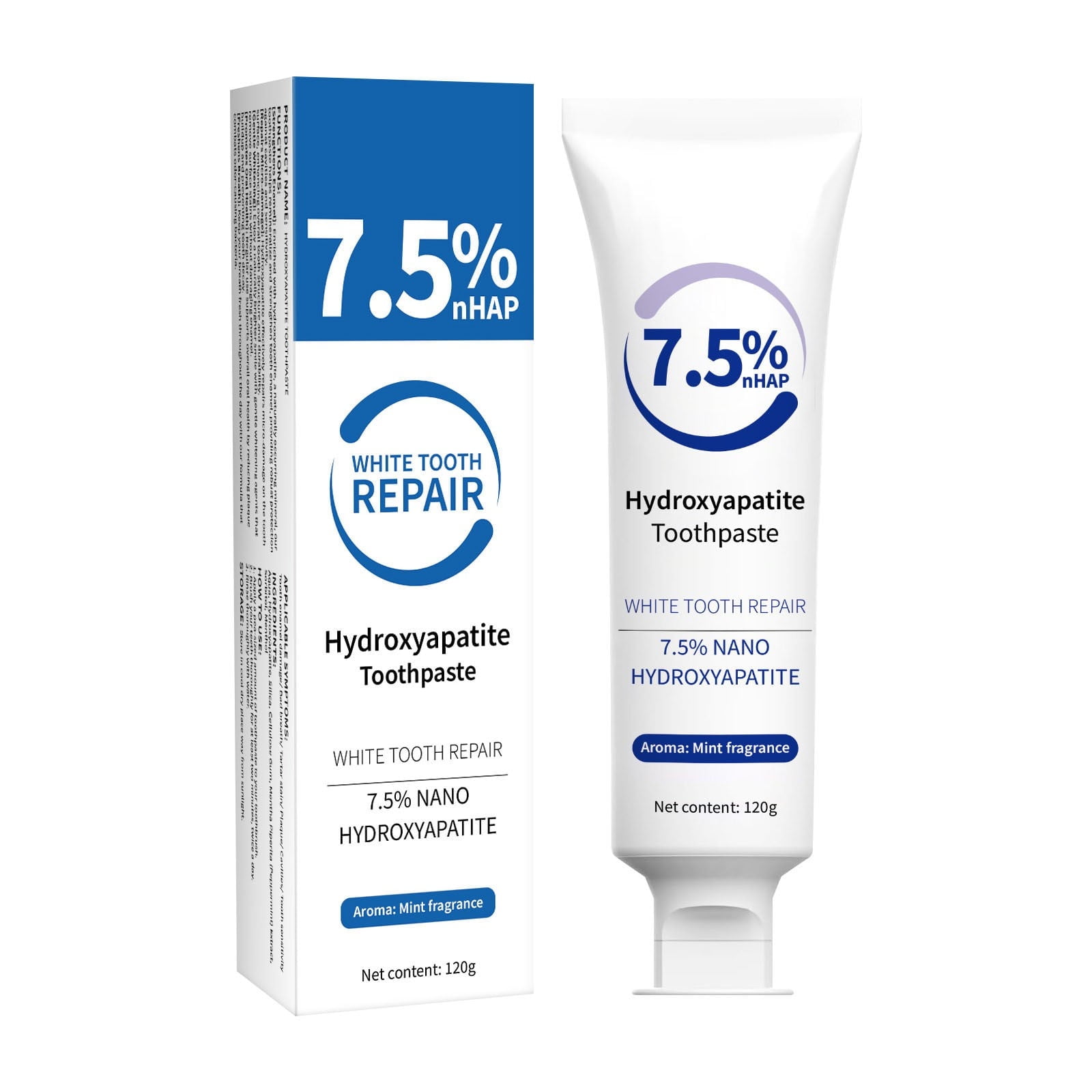 Hydroxyapatite Toothpaste for Enamel Protection, Fluoride-Free Formula ...