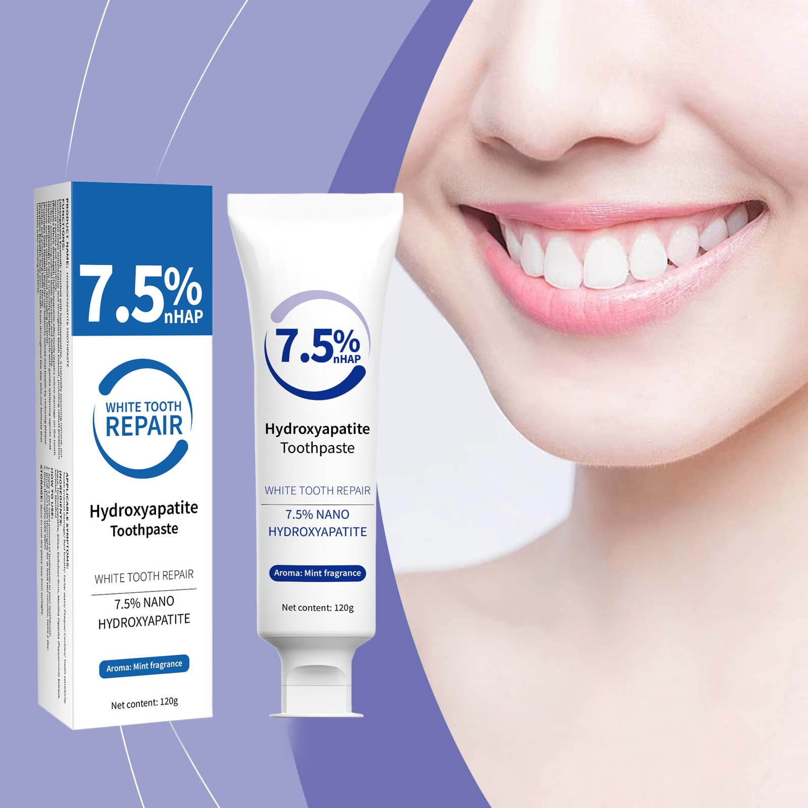 Hydroxyapatite Toothpaste for Enamel Protection and Tooth Strengthening ...