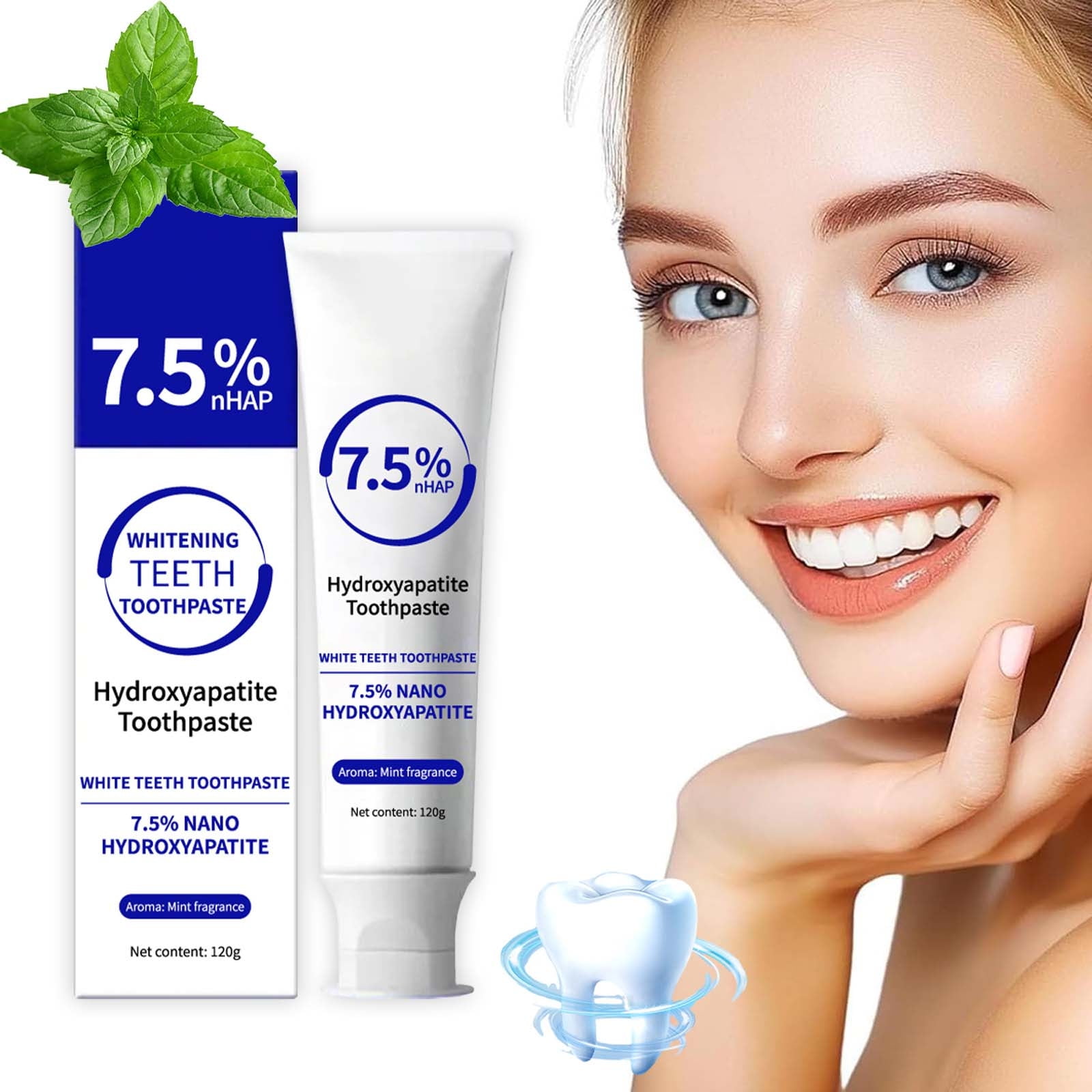 Hydroxyapatite Toothpaste, Fluoride Free Toothpaste Nano Hydroxyapatite ...