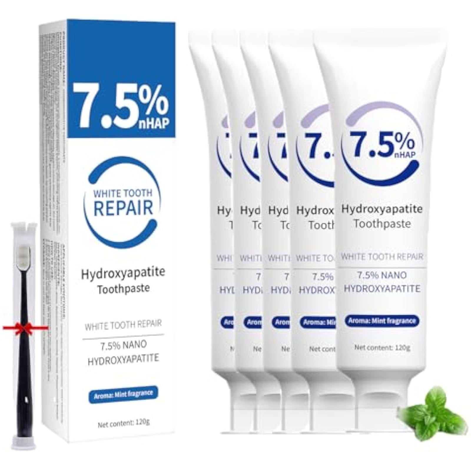 Hydroxyapatite Toothpaste, Fluoride Free Toothpaste Nano Hydroxyapatite ...