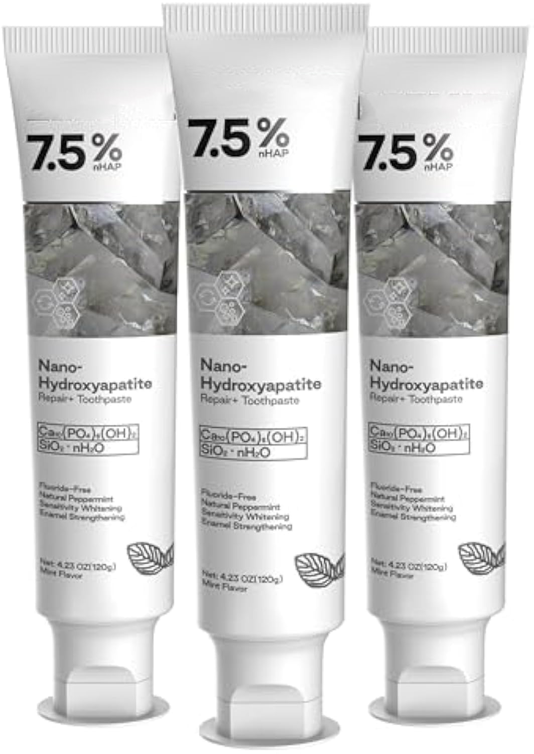 Hydroxyapatite Toothpaste for Advanced Enamel Protection, Gentle and ...