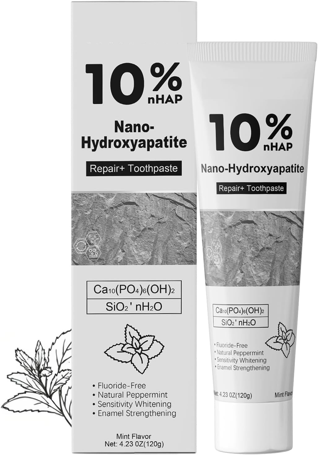 Hydroxyapatite Toothpaste for Advanced Enamel Protection, Gentle and ...