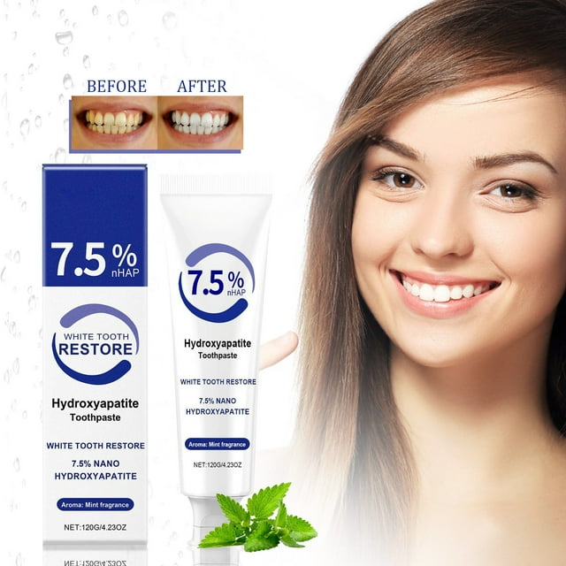 Hydroxyapatite Toothpaste for Enamel Protection,Gentle Mint, Fresh ...